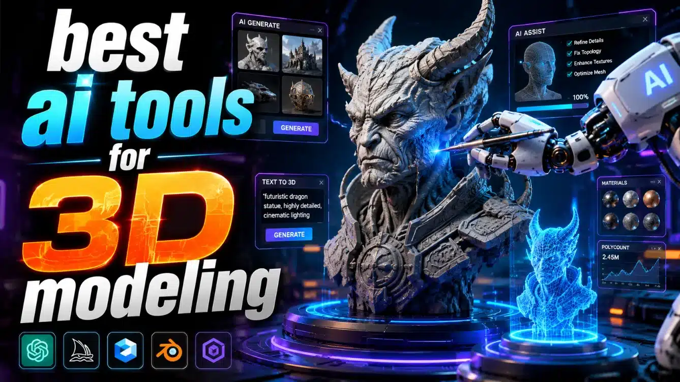 10 Best AI Tools For 3D Modeling